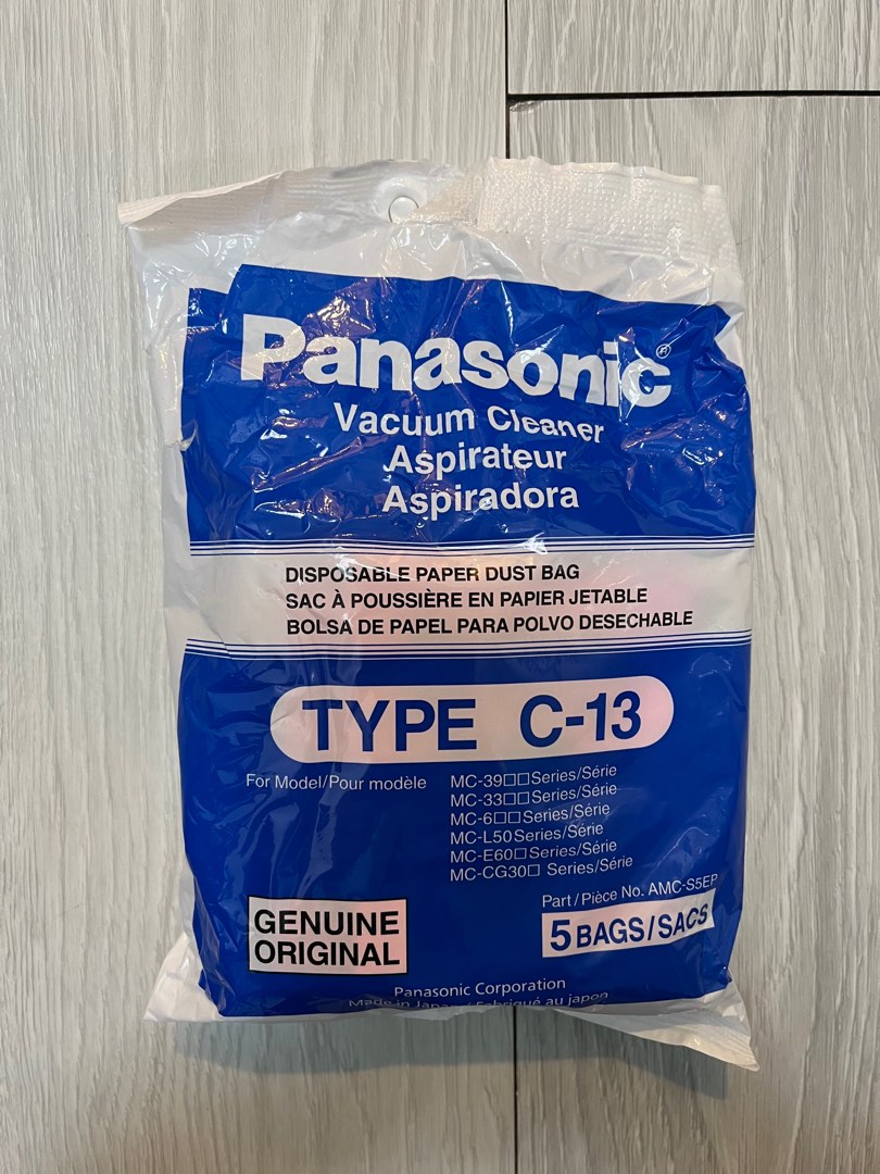 Panasonic 國際牌 吸塵器專用集塵紙袋 TYPE C-13 /集塵袋C13, 傢俬＆家居, 家居清潔及護理用品, 清潔工具 - Carousell