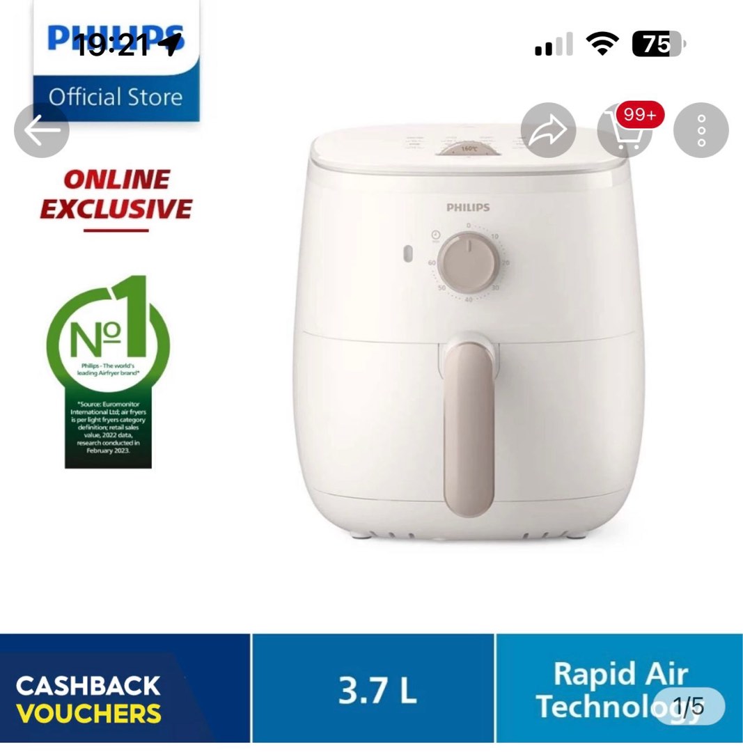 Philips Air Fryer, TV & Home Appliances, Kitchen Appliances, Fryers on ...