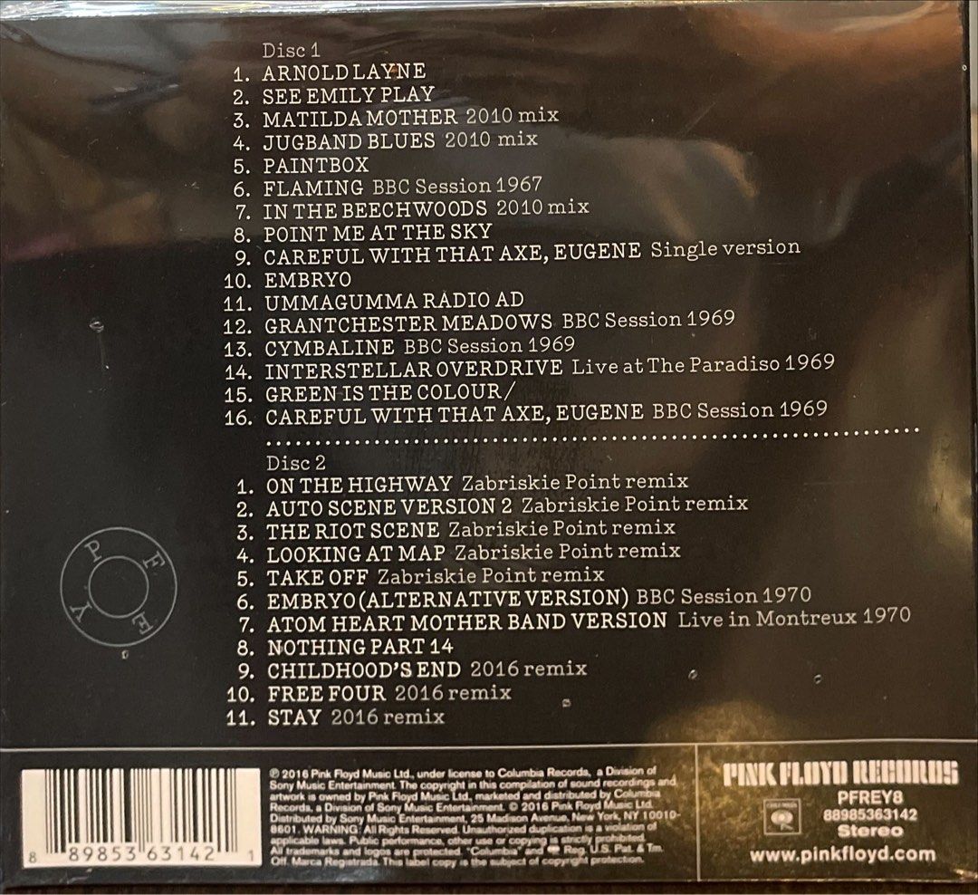 PINK FLOYD: CRE/ATION. THE EARLY YEARS 1967 - 1972, Hobbies & Toys, Music & Media, CDs & DVDs on ...