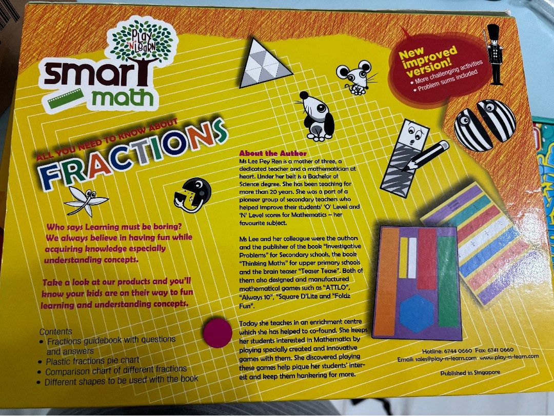 Play N Learn Smart Maths Fractions for Lower Primary Fun with Maths ...