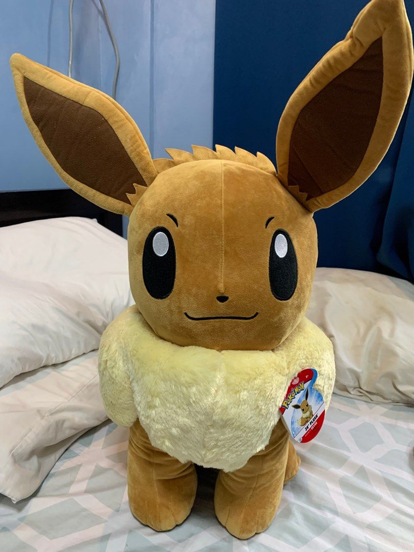 Pokemon Eevee Giant Plush toy 24-inch - Adorable, Ultra-Soft, Life Size ...