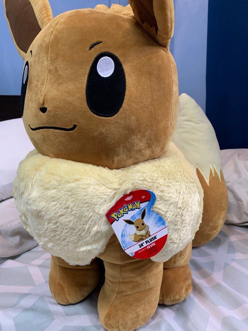 Pokemon Eevee Giant Plush toy 24-inch - Adorable, Ultra-Soft, Life Size ...