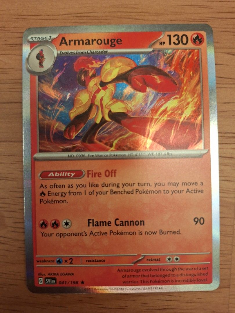 Pokemon TCG- Amarouge Reverse Holo Scarlet & Violet 041/198 NM, Hobbies ...
