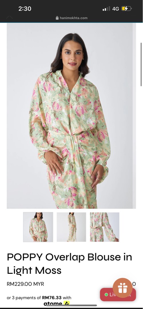 Poppy Overlap Set in Light Moss, Women's Fashion, Dresses & Sets, Sets ...