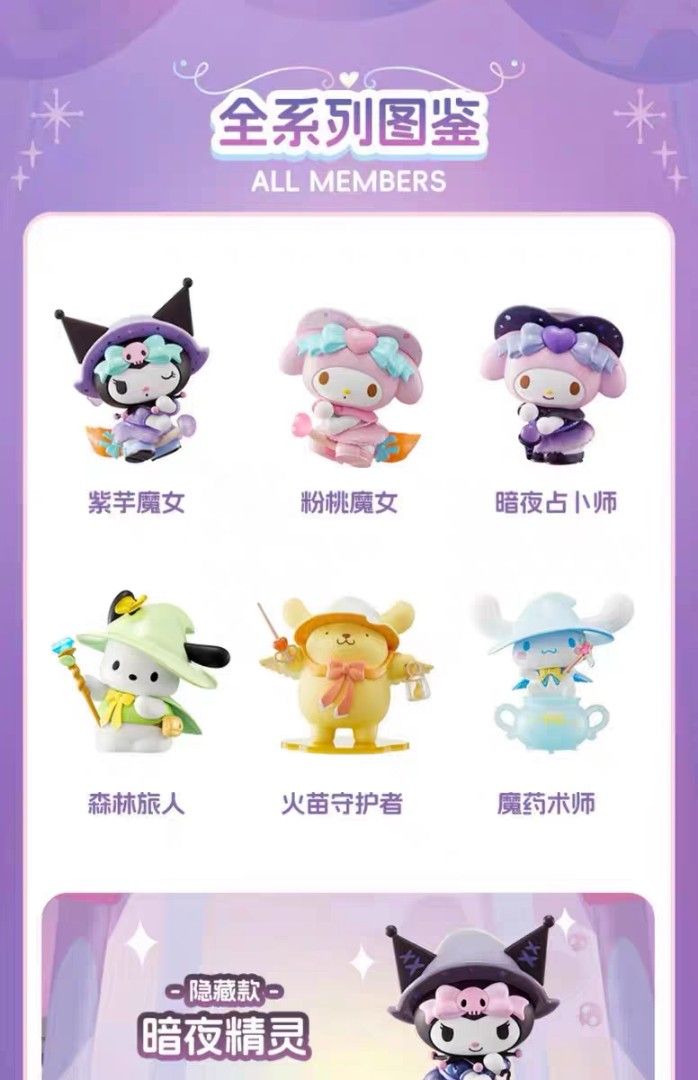 Preorder (Confirmed Design) - Miniso Sanrio Magic Story Characters ...