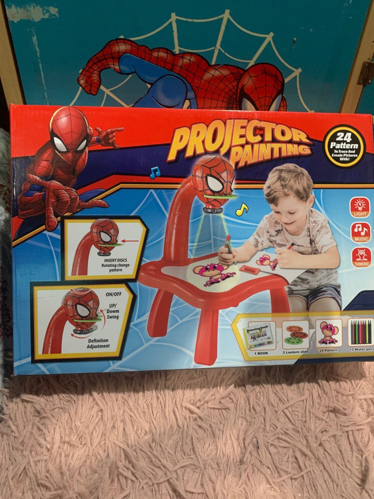 Projector Painting kids Spiderman, Hobbies & Toys, Toys & Games on ...