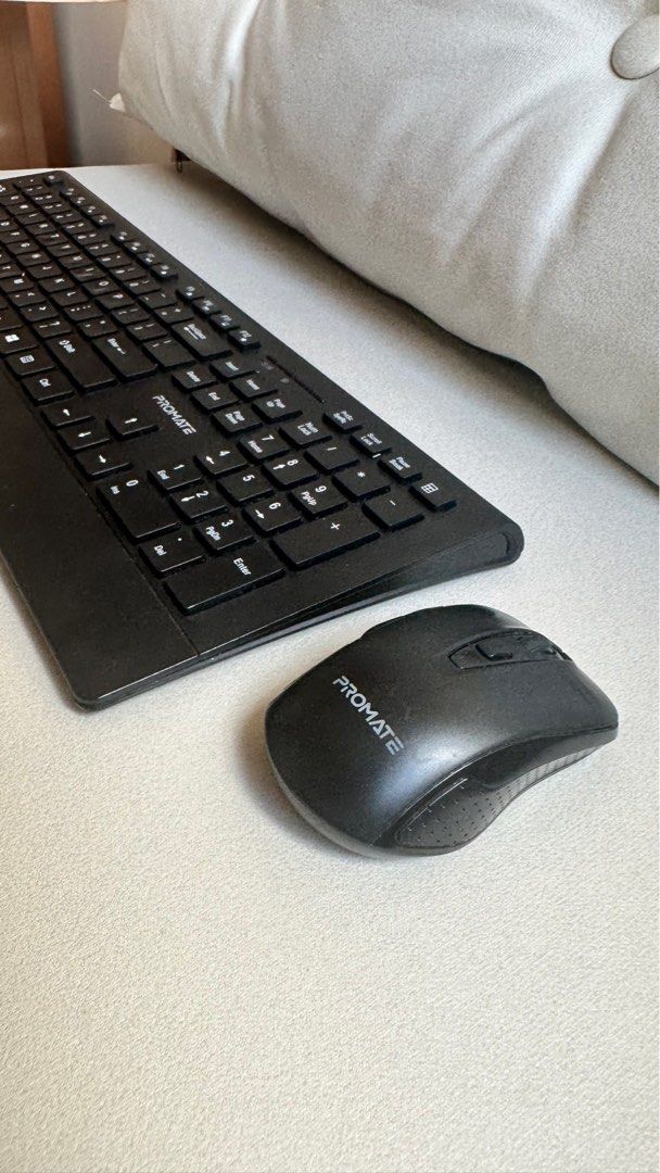 Promate ProCombo-4 Ultra Slim Ergonomic Wireless Keyboard & Mouse combo ...