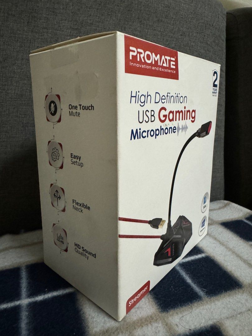 Promate USB Gaming Microphone Streamer, Audio, Microphones on Carousell