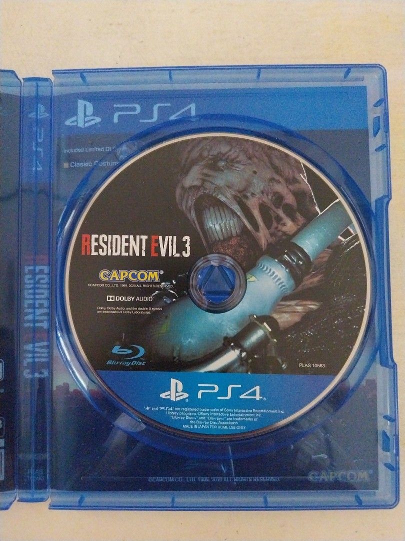 PS4 (GAMING DISC) RESIDENT EVIL 3, Video Gaming, Video Games ...