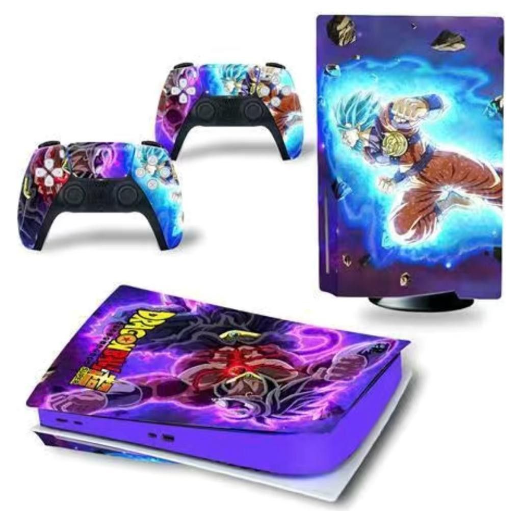 PS5 Disc Dragon Ball Super Saiyan Blue Goku vs Dark Broly Skin for ...