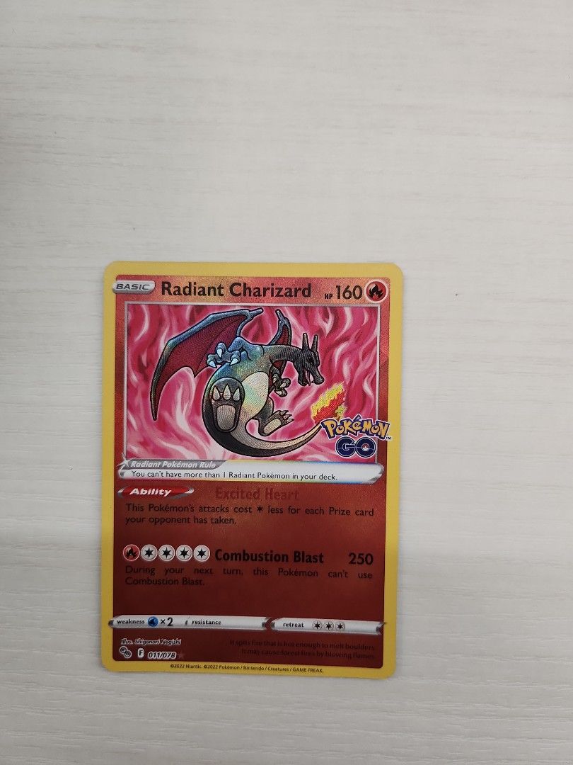 Radiant Charizard Pokémon Card, Hobbies & Toys, Memorabilia ...
