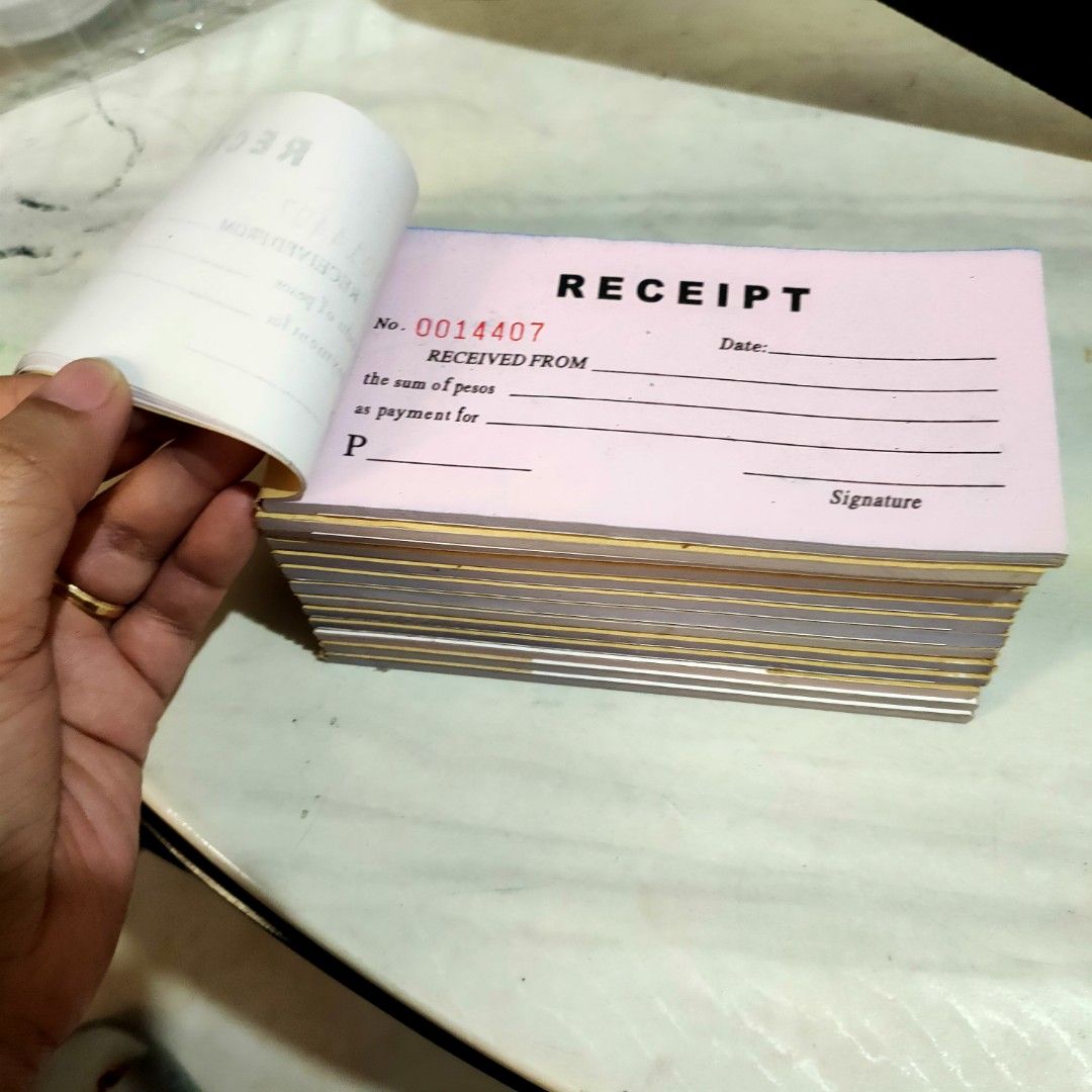 Receipt/ resibo with carbon 4, Everything Else, Others on Carousell
