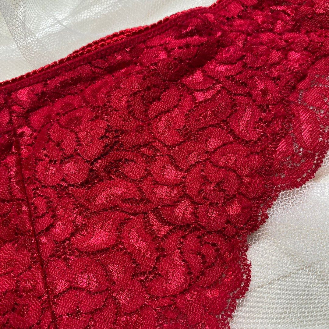Red Lace Thong Womens Fashion Undergarments And Loungewear On Carousell