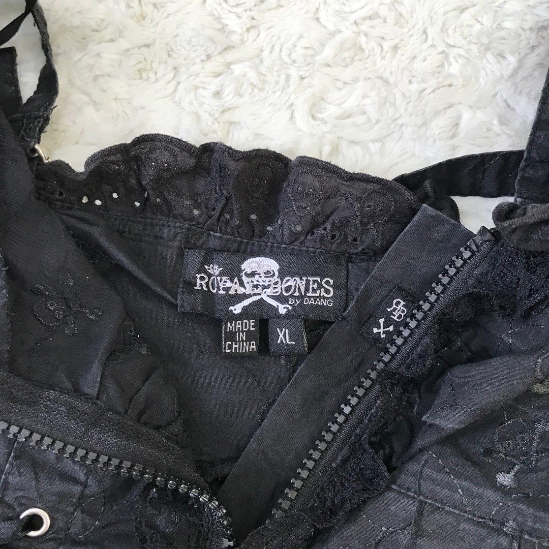 Royal Bones by Tripp Skull Embroidery Lace-Up Corset # vintage 2000s ...