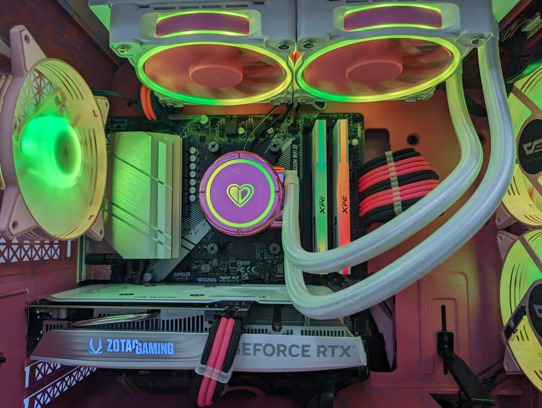 RYZEN 5 5600 + RTX 4060 Pink Custom Gaming PC, Computers & Tech ...