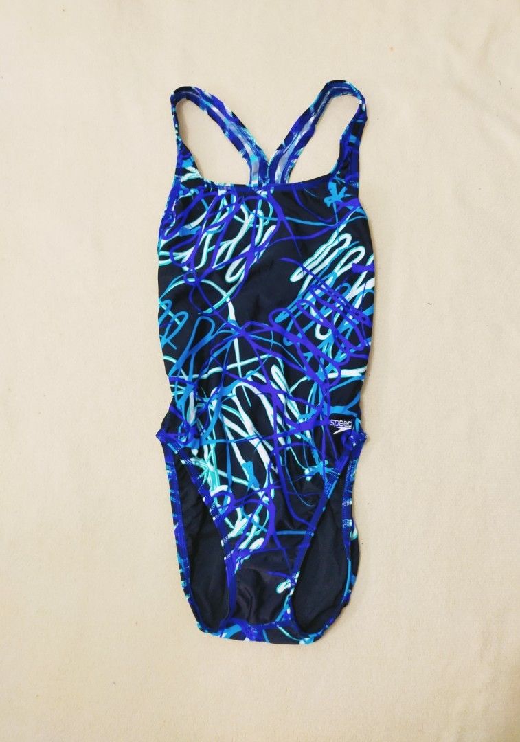 (S) SPEEDO SPIRAL CURVE DROP BACK ONE PIECE TRAINING SWIMSUIT, Women's ...