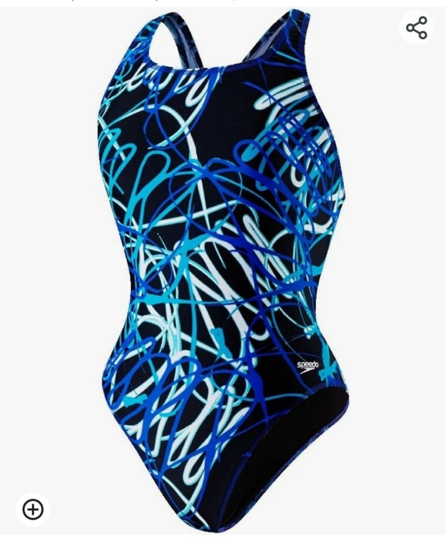(S) SPEEDO SPIRAL CURVE DROP BACK ONE PIECE TRAINING SWIMSUIT, Women's ...