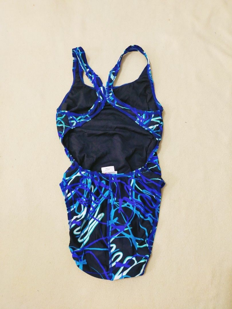 (S) SPEEDO SPIRAL CURVE DROP BACK ONE PIECE TRAINING SWIMSUIT, Women's ...