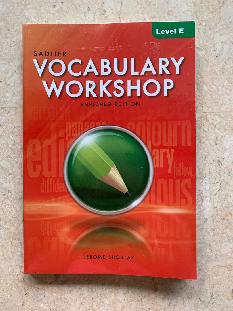 Sadlier-Oxford Vocabulary Workshop : Level E, Hobbies & Toys, Books ...