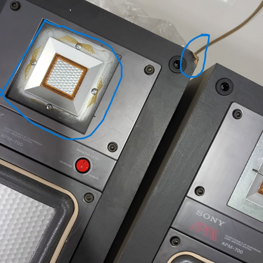 RARE !!! SONY APM 700 2-way, 2-speaker, bass reflex system, bookshelf ...