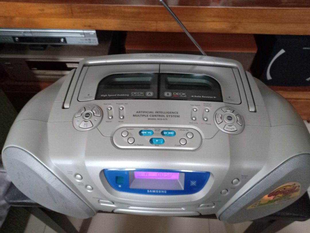 Samsung Portable CD Cassette Radio Boombox, Audio, Portable Music ...