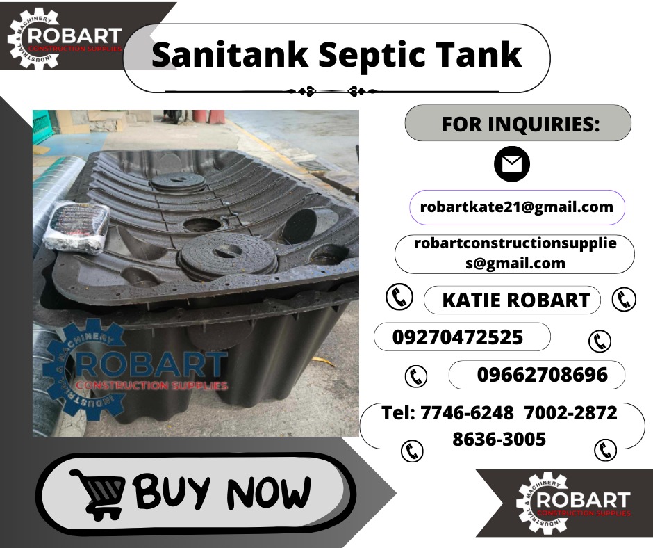 Sanitank Septic Tank, Commercial & Industrial, Construction Tools ...
