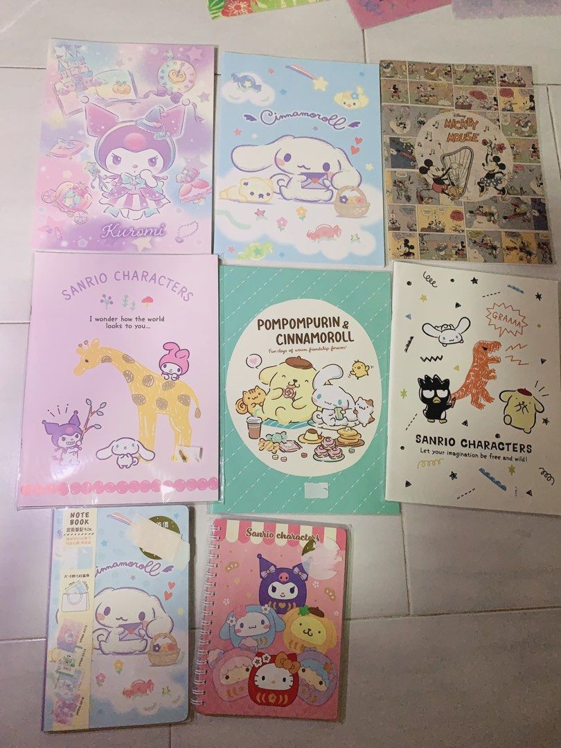 Sanrio character notebook pen pencil file hair band watch pencil case ...