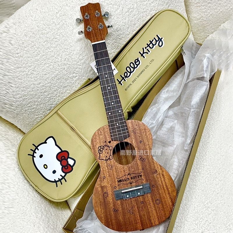 Sanrio Hello Kitty engraved design Ukelele, Hobbies & Toys, Music ...