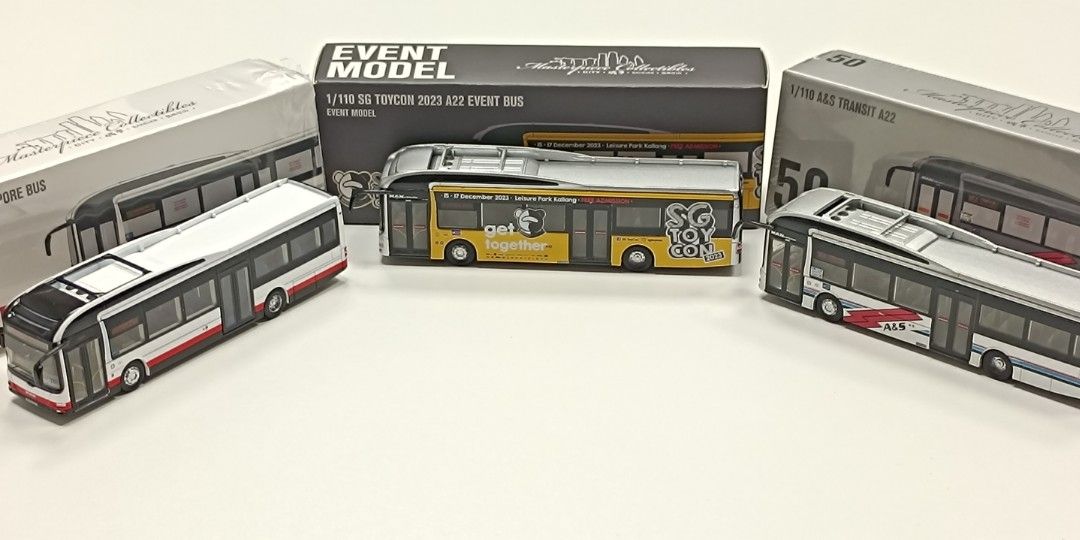 A22 Singapore Bus Scale 1/110 A&S Transit, SGToycon2023, SMRT Svc 188 ...