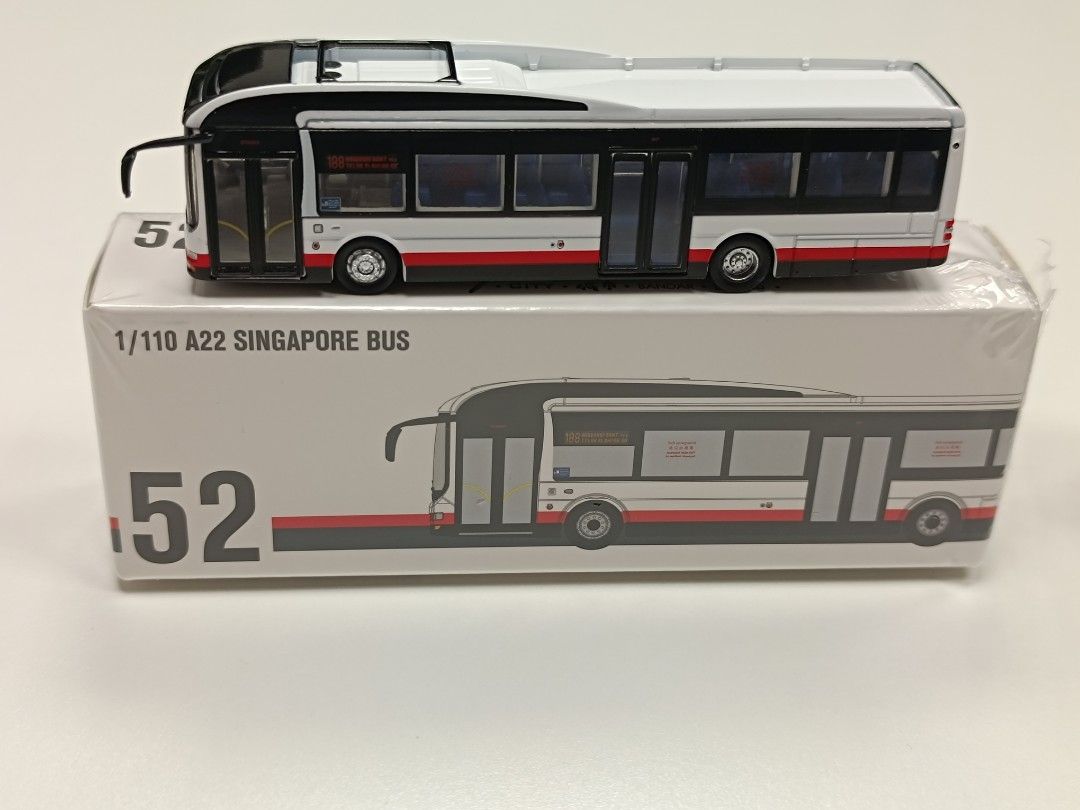 A22 Singapore Bus Scale 1/110 A&S Transit, SGToycon2023, SMRT Svc 188 ...
