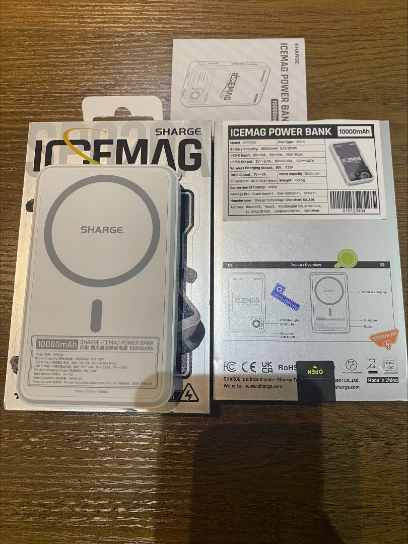 Shargeek ICEMAG 10,000mAh 20W Max Wireless Power Bank World's First ...