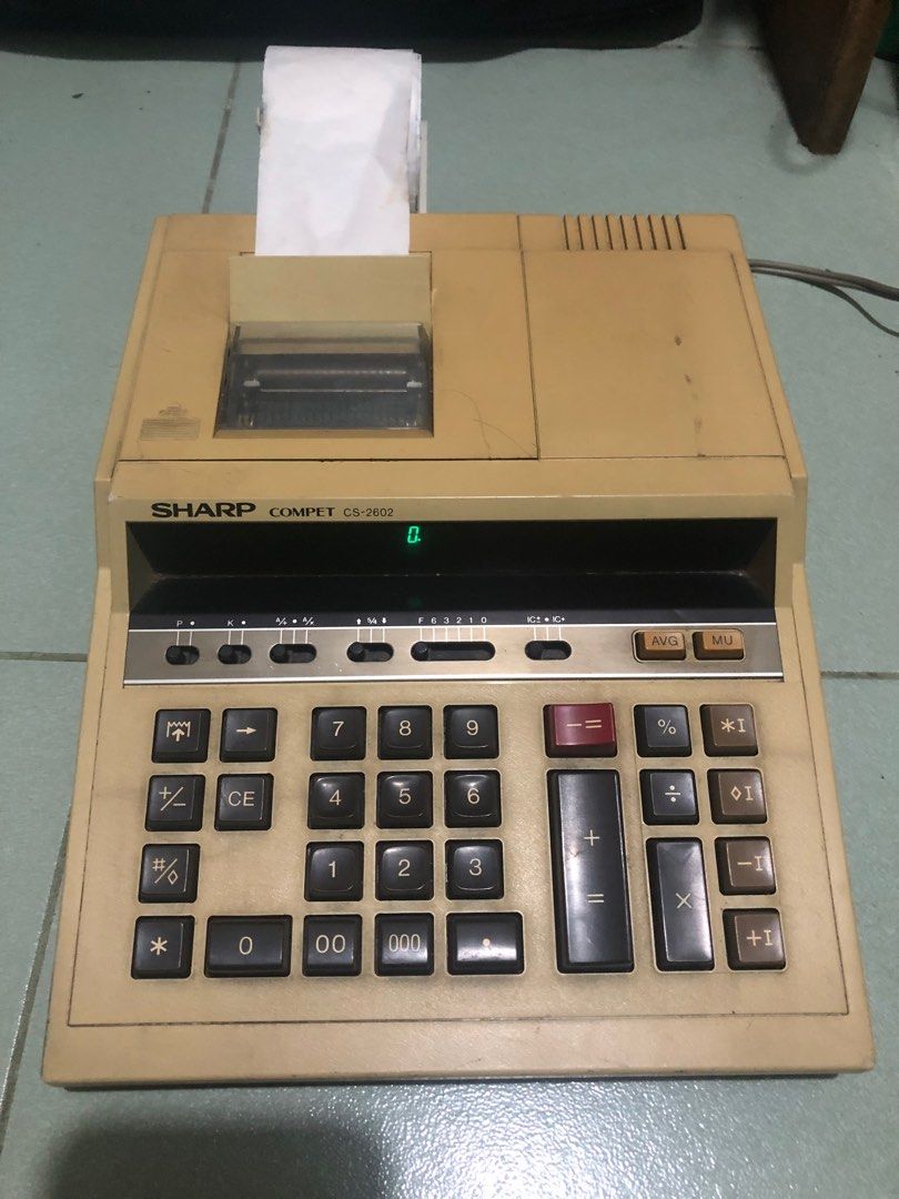 Sharp Compet vintage large electronic calculator, Hobbies & Toys ...