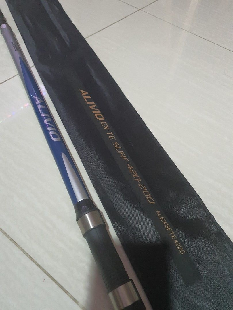 Shimano Alivo EX TE SURF Casting 420-200 TELESCOPIC, Sports Equipment ...