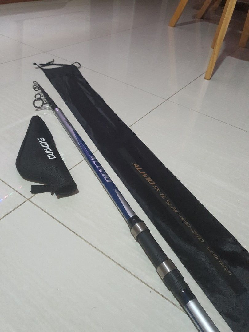 Shimano Alivo EX TE SURF Casting 420-200 TELESCOPIC, Sports Equipment ...