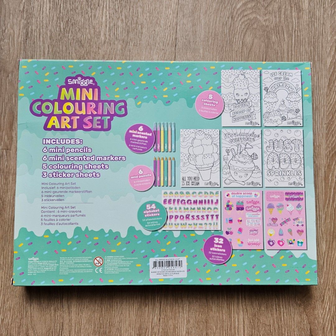 Smiggle Colouring Art Set, Hobbies & Toys, Stationery & Craft ...