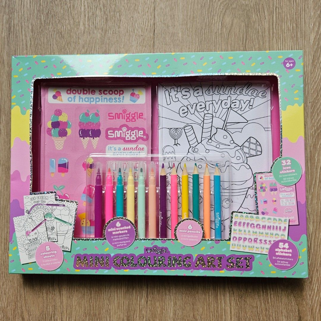 Smiggle Colouring Art Set, Hobbies & Toys, Stationery & Craft ...