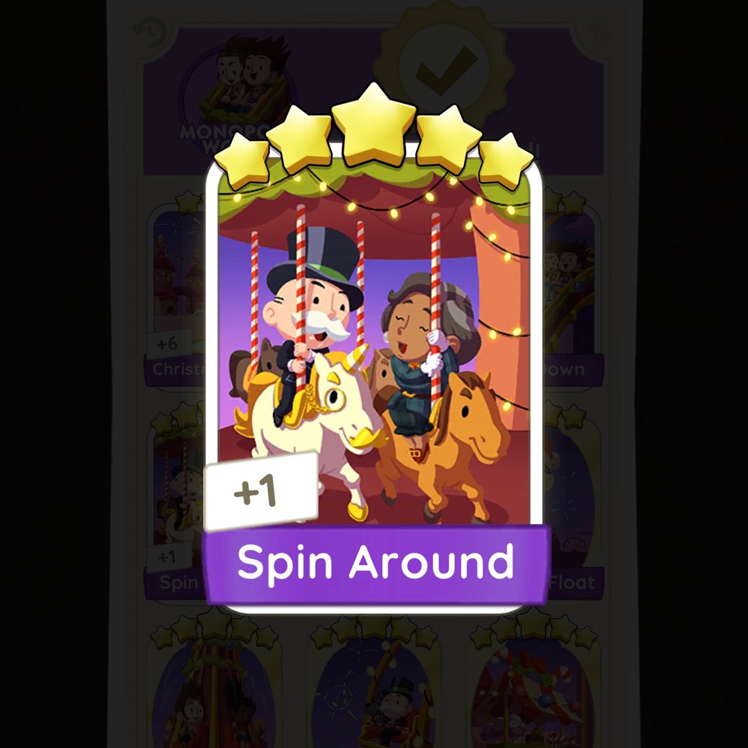 Spin Around - Monopoly Go 5 Star, Hobbies & Toys, Toys & Games on Carousell