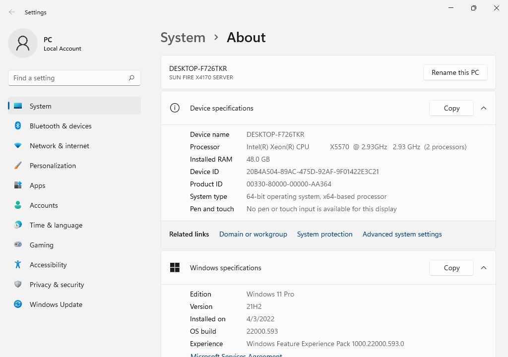 Sun Micro Sunfire X4170 1U Blade Server - Intel Xeon, Computers & Tech ...