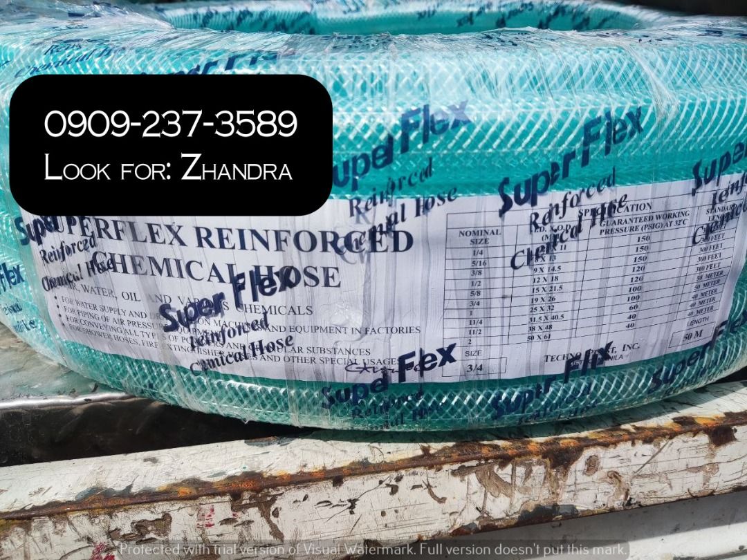 SUPERFLEX CHEMICAL HOSE, Commercial & Industrial, Construction Tools ...