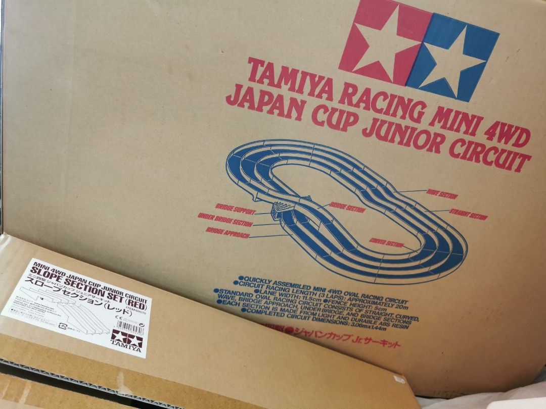 Tamiya Racing Mini 4wd Japan Cup Junior Circuit and Jump Section Set ...