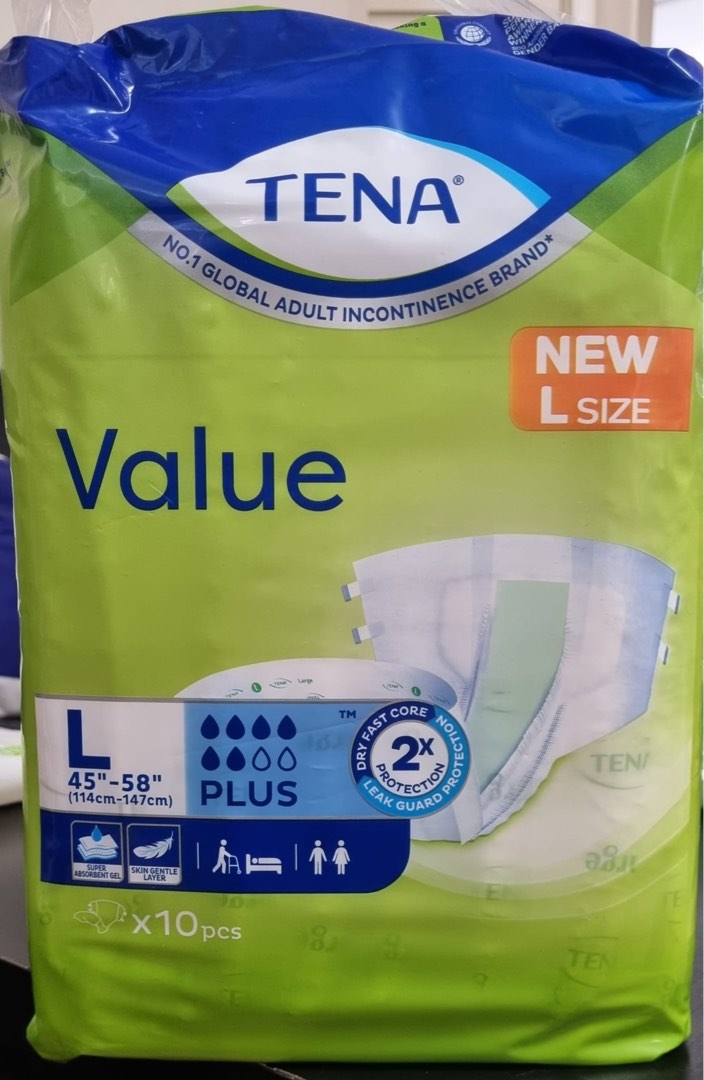 Tena Adult Diaper, Health & Nutrition, Assistive & Rehabilatory Aids ...