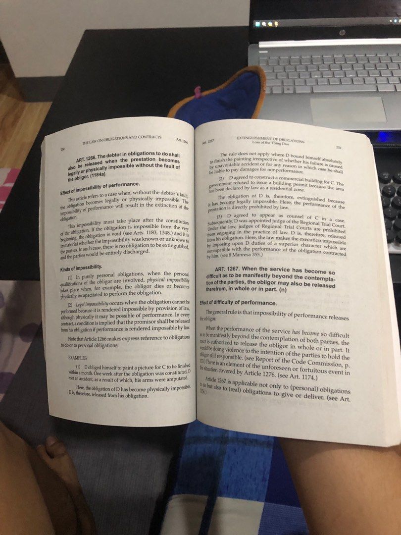 The Law on Obligations and Contracts - Hector S. De Leon, Jr., Hobbies ...