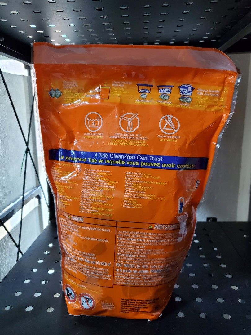 Tide Pods 3 in 1 / 42 Pacs Capsules 34 Oz, Furniture & Home Living ...