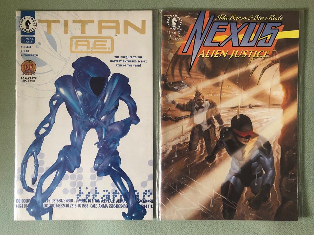 TITAN A.E. #1, NEXUS: Alien Justice #1, DARK HORSE Comics, P200 EACH ...