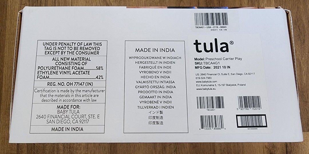 Tula Preschool Carrier, Babies & Kids, Going Out, Carriers & Slings on ...