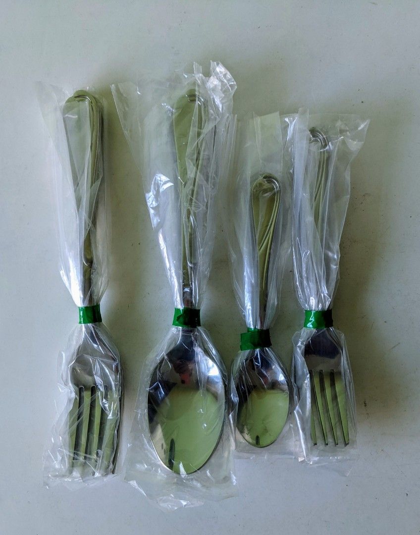 Tupperware 16 Piece Flatware Set Stainless Steel, Furniture & Home ...