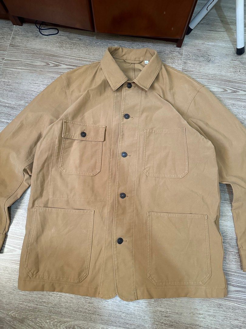 Uniqlo Utility Work Jacket, Men's Fashion, Coats, Jackets and Outerwear ...