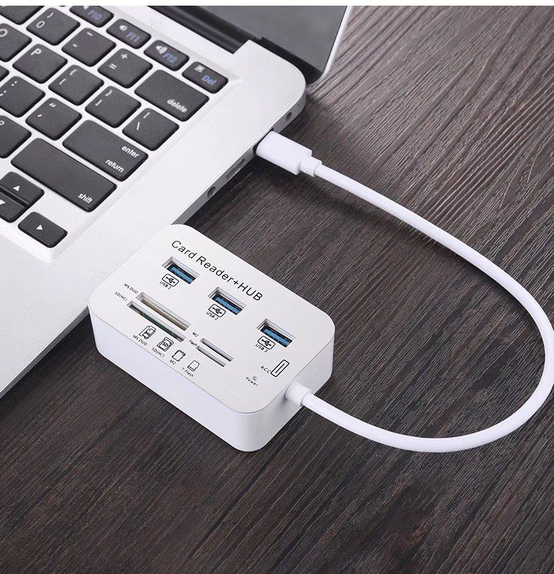 USB 3.0 Card Reader and Hub, Computers & Tech, Parts & Accessories ...