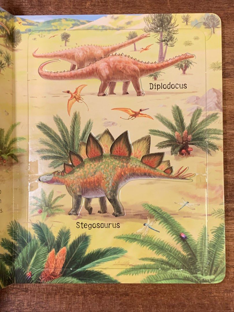 Usborne Dinosaur Stencil Book ; This book contains 13 stencils to help ...