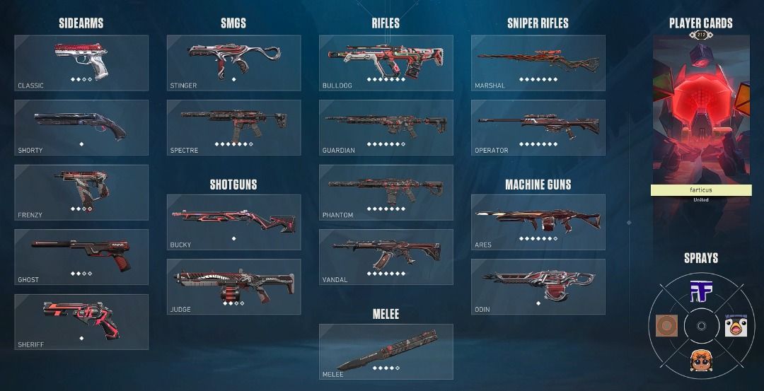 Valorant Account w/ Recon Set, Video Gaming, Gaming Accessories, In ...